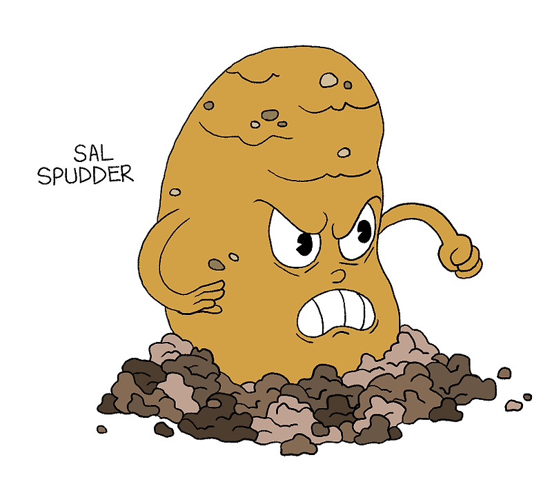 [19] Sal Spudder (살 스푸더) (Cuphead) :: Saika Studio