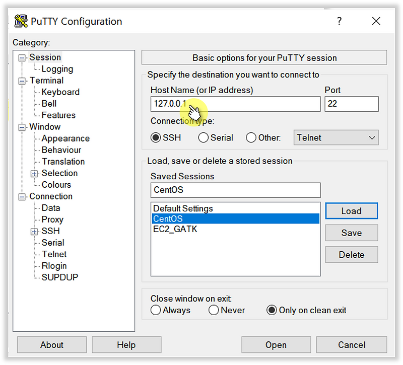 [Linux] CentOS7을 PuTTY로 접속하기