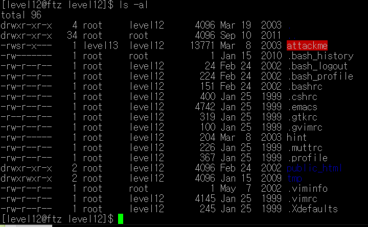 [HackerSchool_FTZ] level 12