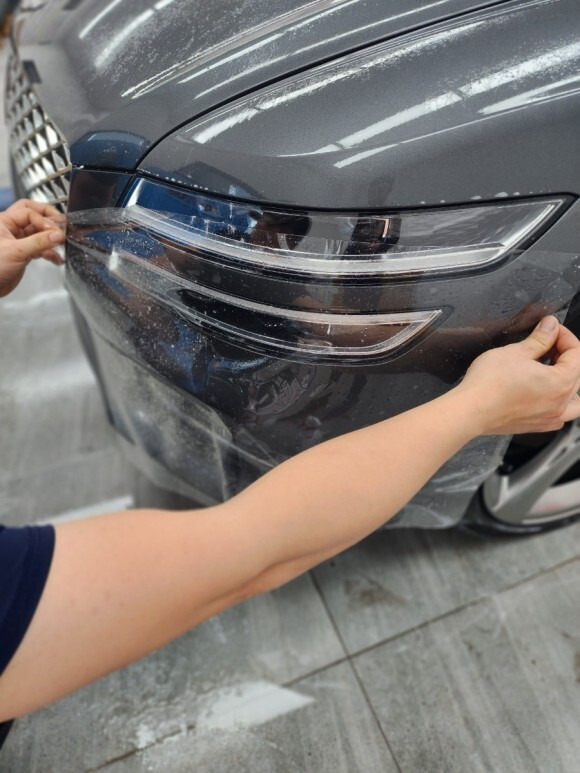 PPF시공 제네시스 G80 앞범퍼 - 광주광역시