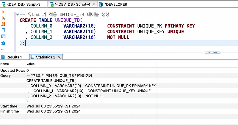 [ SQLD ] DDL(Data Definition Language) PRIMARY KEY 디테일 내용