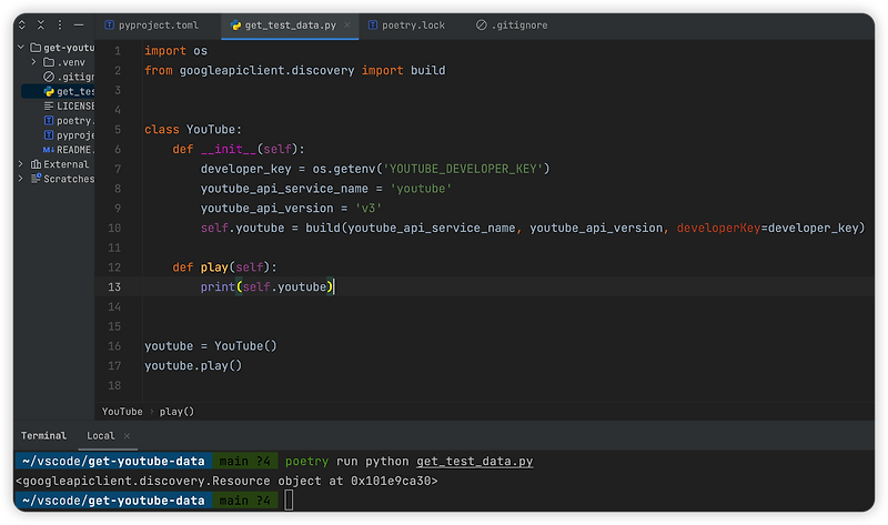 'google-api-python-client'를 사용한 유튜브 데이터 가져오기 - Google Cloud 및 Python 설정 가이드 (1)
