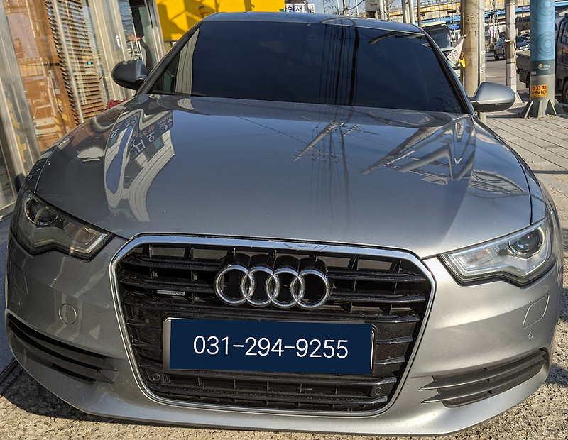 아우디 A6 mmi 오디오 먹통 증상으로 수리