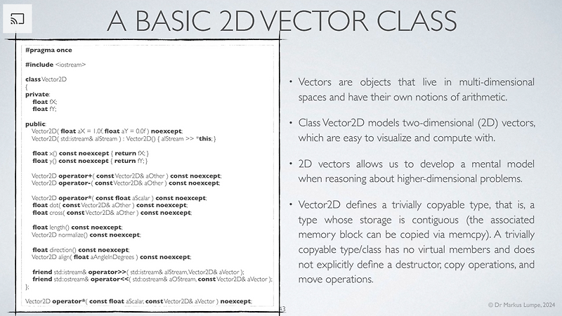 Lecture 2 - Vector2D Class :: 울부짖는 컴공생의 공간