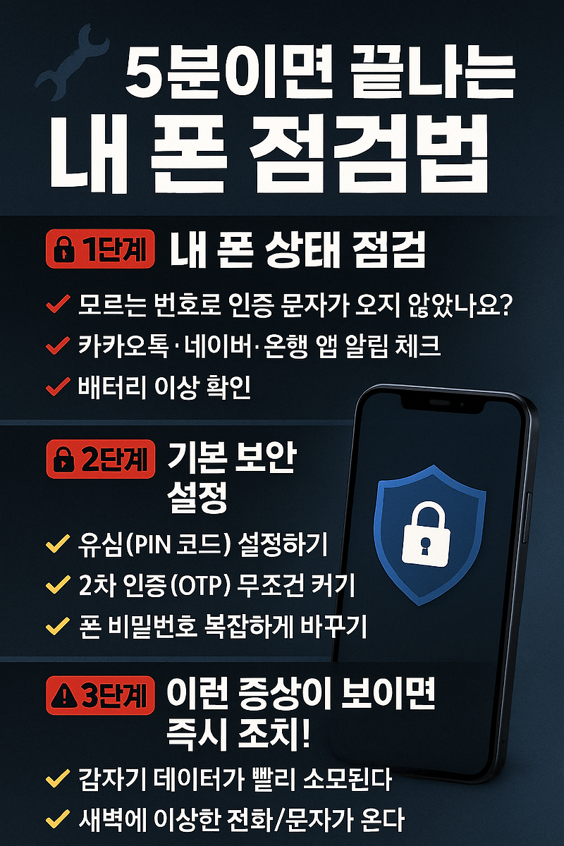 5분이면 끝나는 내 폰 점검법 (feat. SKT 유심 해킹)