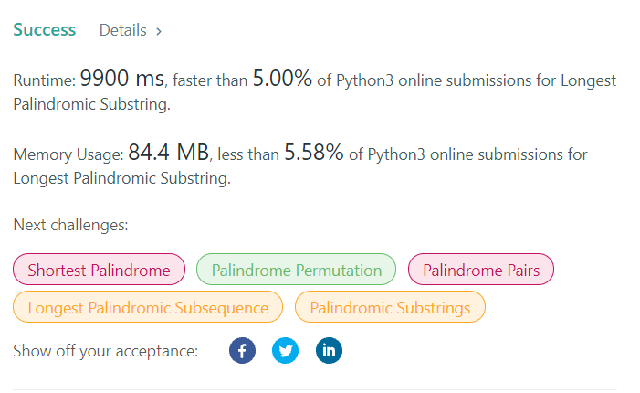 jako's IT log :: [Leet Code] longest-palindromic-substring