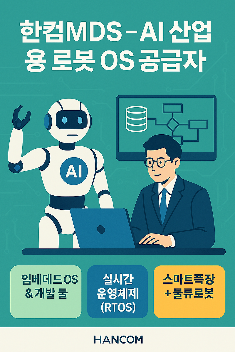 한컴MDS – AI 산업용 로봇 OS 공급자