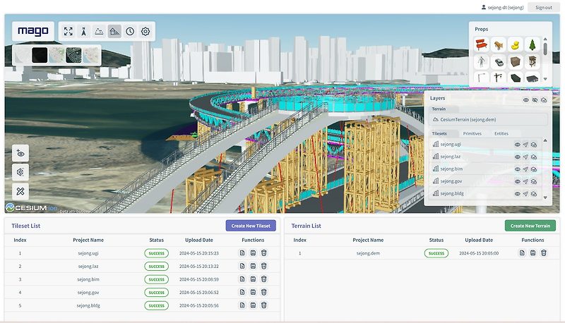 하늘맑은 세상 :: mago3DTiler v1.6.4 has been released!