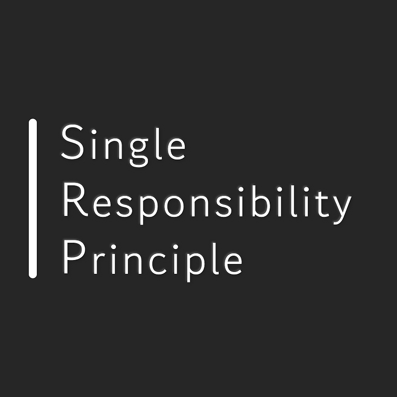 [iOS/Swift] 단일 책임 원칙 (Single-Responsibility Principle) 이란?