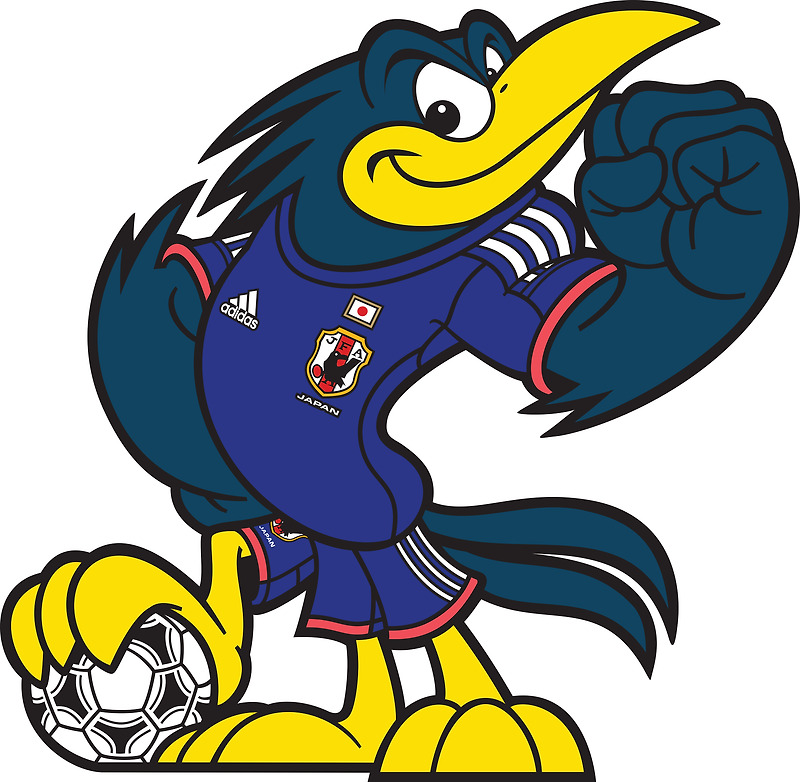 자유영혼 :: 일본축구협회 마스코트 카라페 카라라 2014 2024 로고 Japan Football Association ...