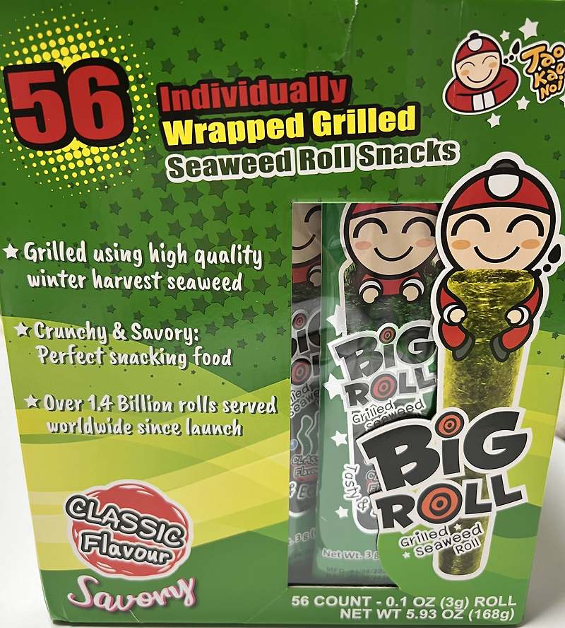 코스트코 추천 상품 타오케노이 빅롤 스낵 168g / 3g x 56 #1370206