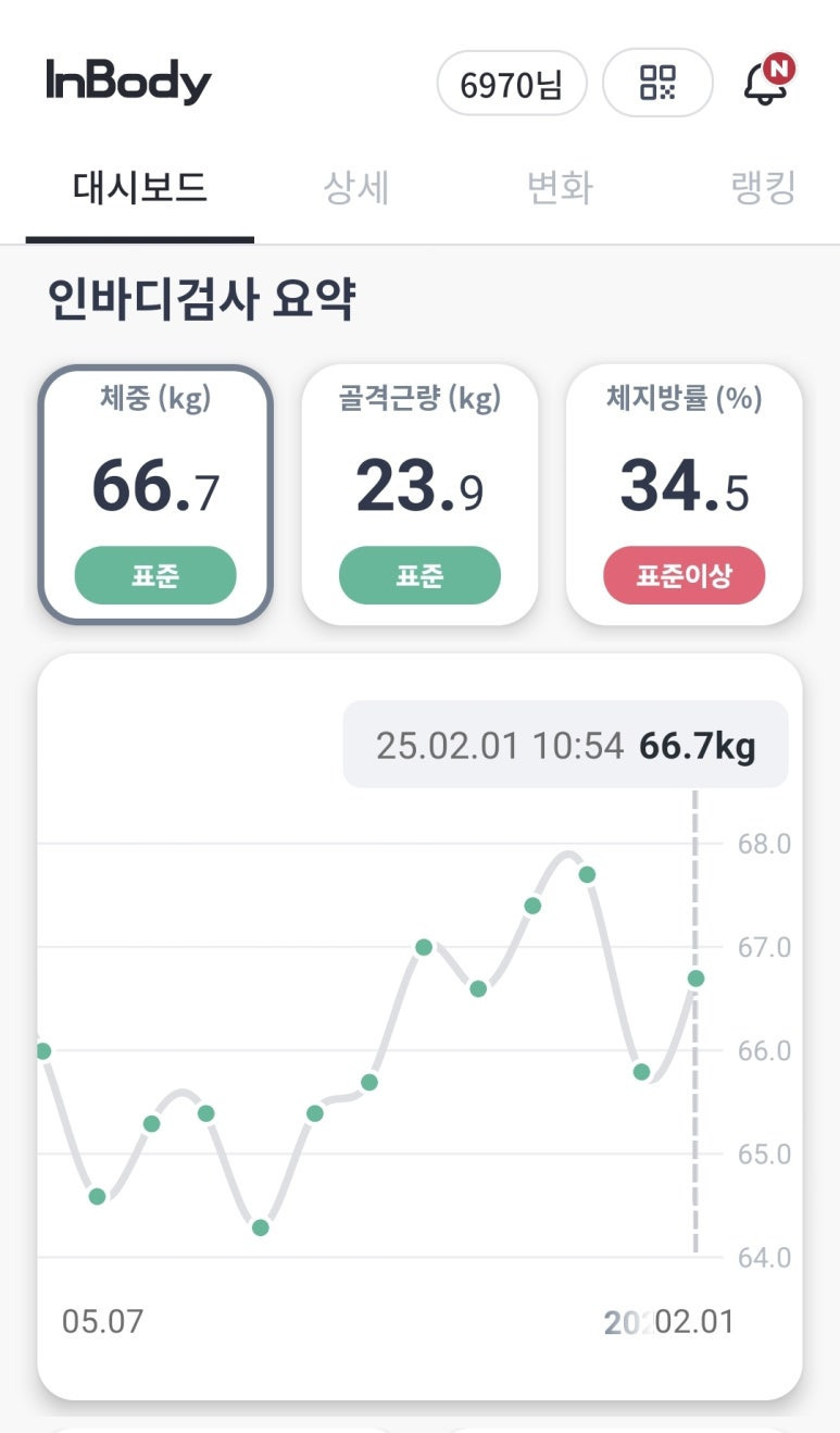 다이어트#10 (66.7kg)