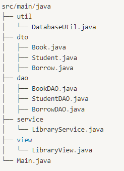util,dao,dto,service,view