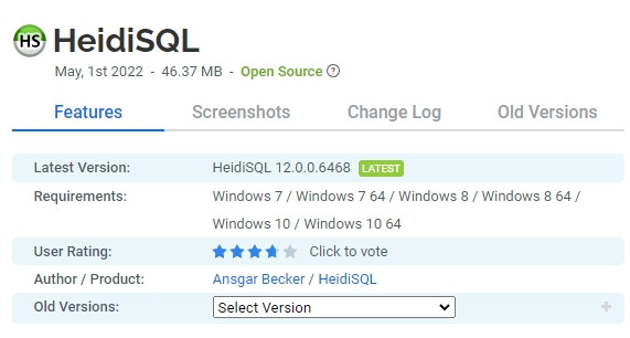 HeidiSQL 무료 다운로드