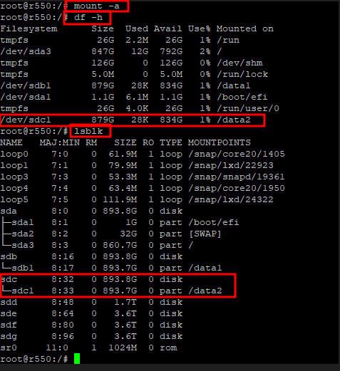 [Linux] 2TB 이하 fdisk 명령어로 하드 추가하는 방법