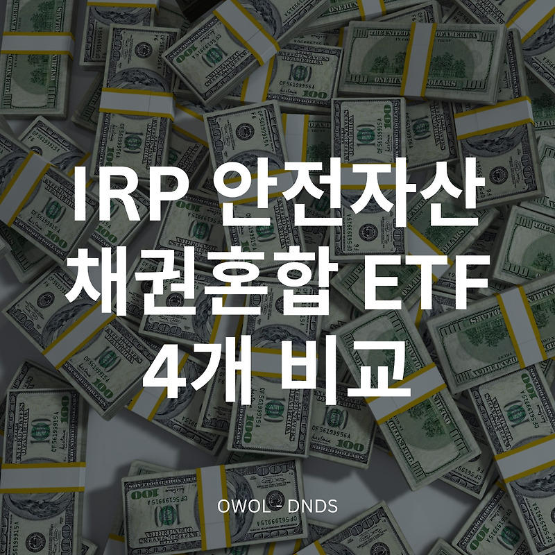 IRP 안전자산 30% 채권혼합 ETF 비교(feat. 테슬라채권혼합) :: 오월의 돈념돈상