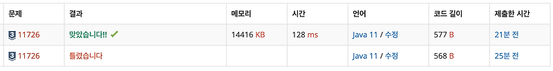 [BOJ] 11726: 2xn 타일링 (JAVA) — 제 2장 1막