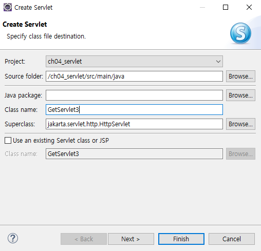 [JavaSpring] servlet get방식 개발새발 블로그