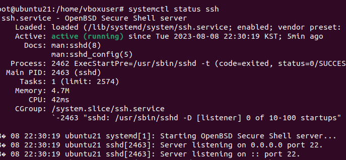 ssh: connect to host 192.168.219.109 port 22: Connection refused 오류 해결법