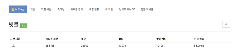 [ Java/자바 ] 백준(BOJ) 14719번 빗물