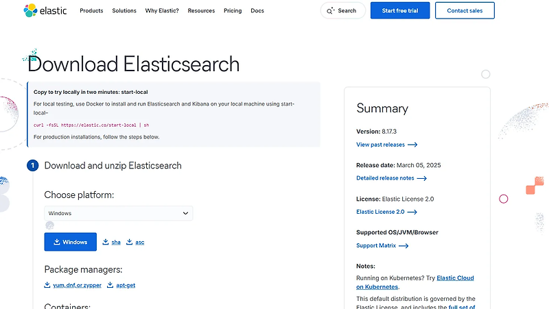 Elasticsearch & Kibana 다운로드 설치 및 설정