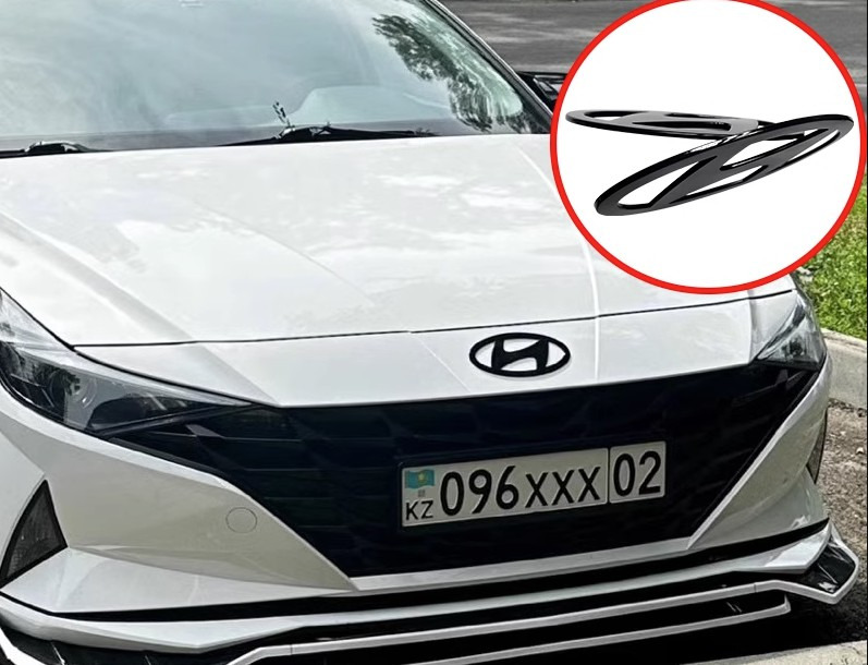 으랏차차스토어 :: 20-25 현대 7세대 올 뉴 아반떼CN7 페이스리프트 더 뉴 아반떼CN7 n라인 유광블랙 카본블랙 엠블럼 커버 전면+후면 간편 부착식 익스테리어 ...