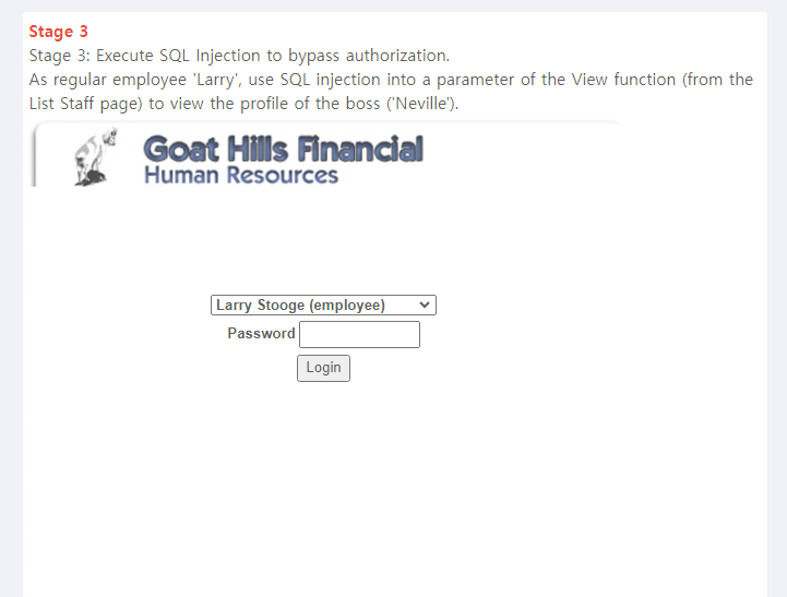 [WebGoat] Stage 3: Numeric SQL Injection
