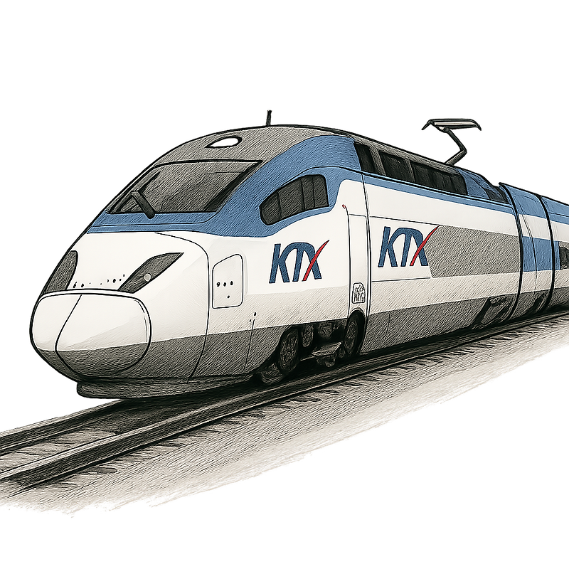 지축 위를 달리는 KTX