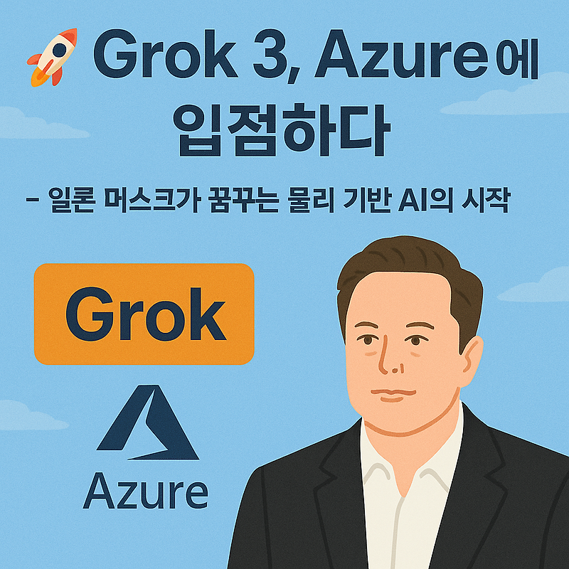 🚀 Grok 3, Azure에 입점하다 – 일론 머스크가 꿈꾸는 물리 기반 AI의 시작