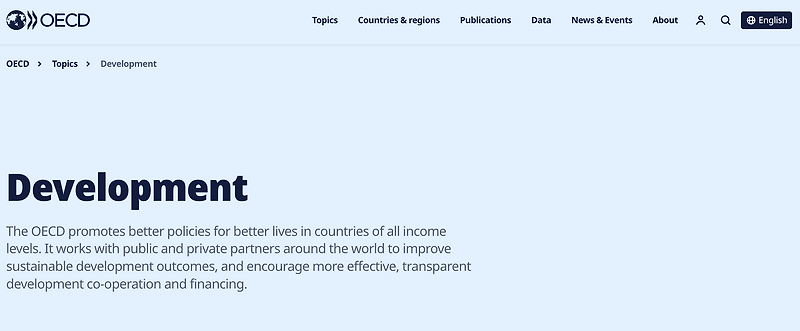 [OECD Topics] Development