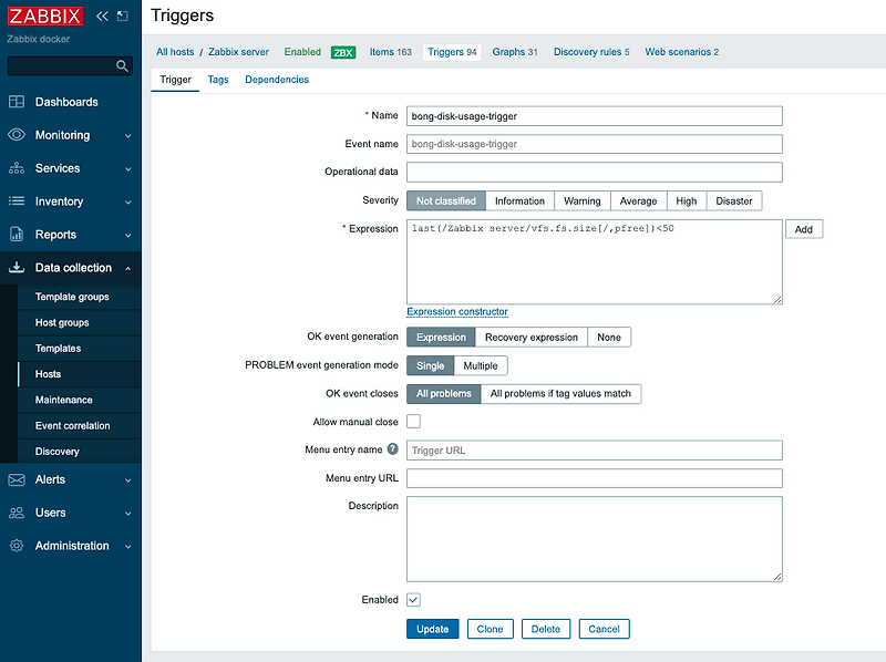 [ZABBIX] Agent monitoring - items #2. - 선우하마 블로그