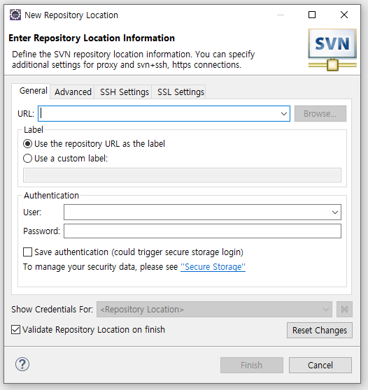 [SVN] SVN Repositories 연동