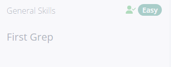 First Grep 문제 풀어보기