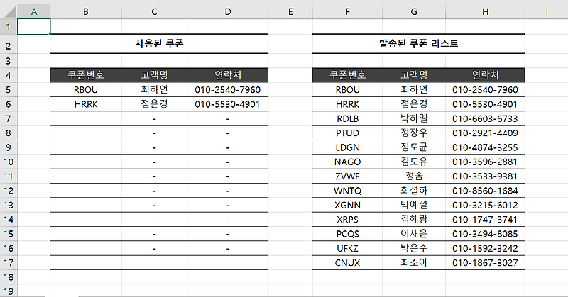 21강 엑셀 중복값 간편 관리법 (데이터 유효성 검사와 COUNT IF 함수 활용) :: Archive SUNNY