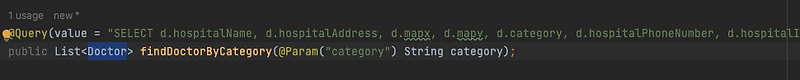nested exception is org.hibernate.exception.SQLGrammarException: could not execute query — 요가하는 개발자