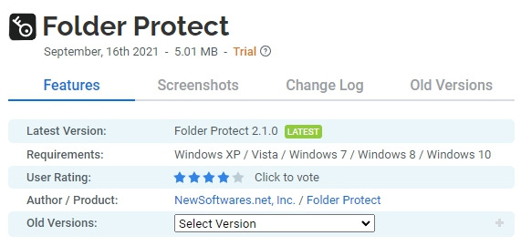 Folder Protect 무료 다운로드