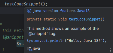 [Java] Java 버전별 특징 : Java 18 ( Simple Web Server, Default UTF-8, Code Snippets )