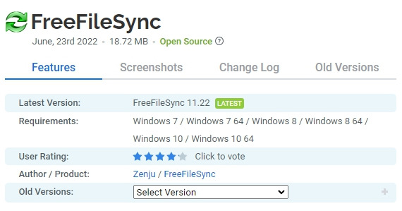 FreeFileSync 무료 다운로드