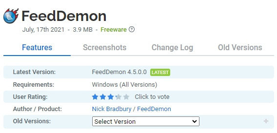 FeedDemon 무료 다운로드