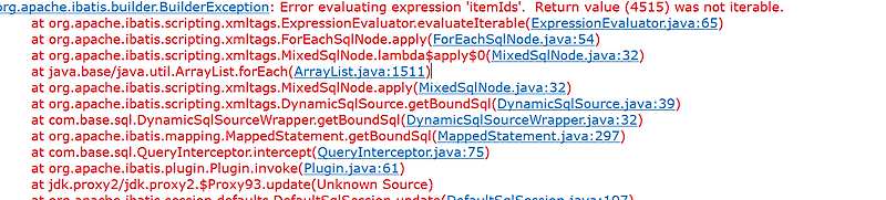 [Java] error Return value was not iterable,Truncated incorrect DOUBLE