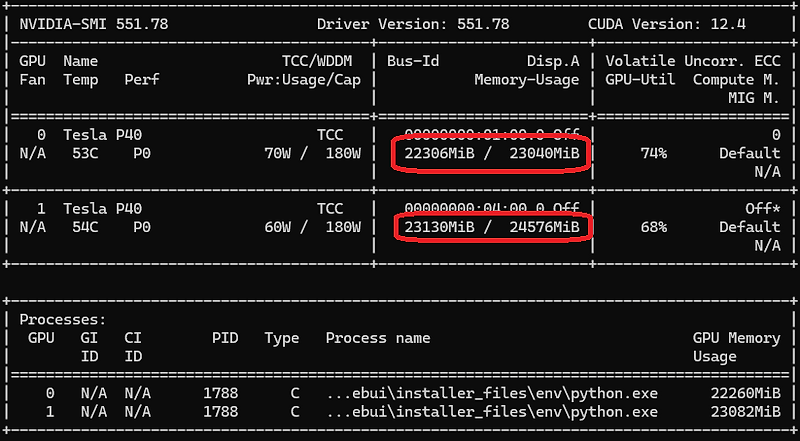 듀얼 GPU로 VRAM 48GB 확보.