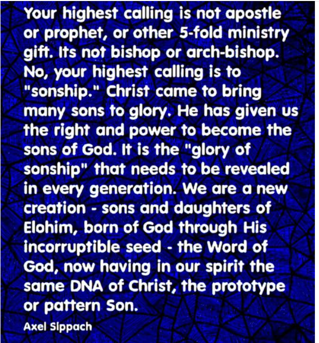 [ 1174 ] Your highest calling is ,, By Apostle Axel Sippach