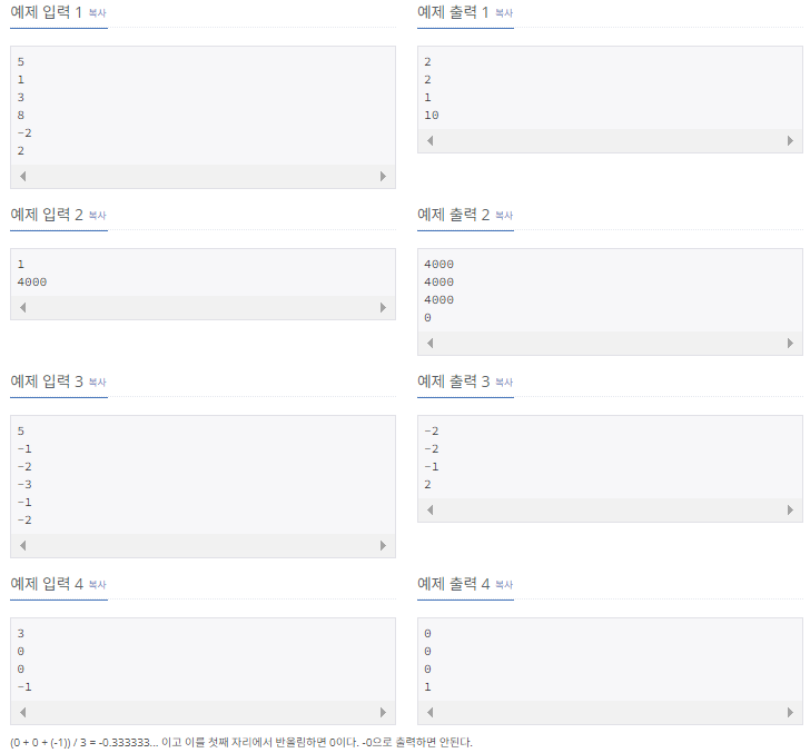 [백준] 2108번 통계학 | 파이썬 Python