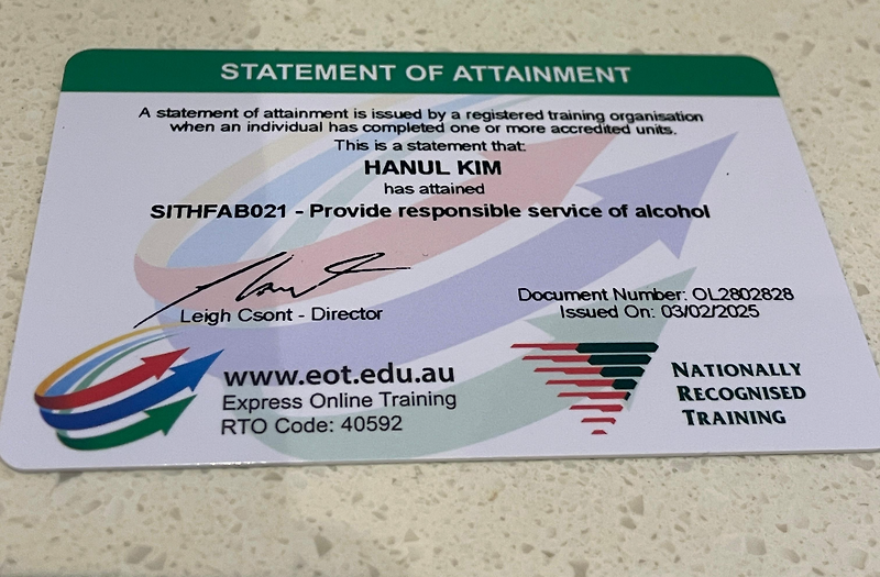 (EOT) RSA-NSW 영상 녹화 답변 (EOT)