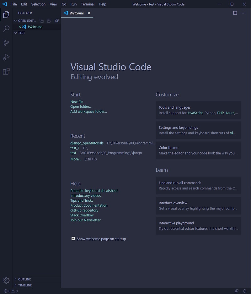 [Django]Visual Studio Code를 이용한 Django 개발 환경 구축 :: 잡동구리들