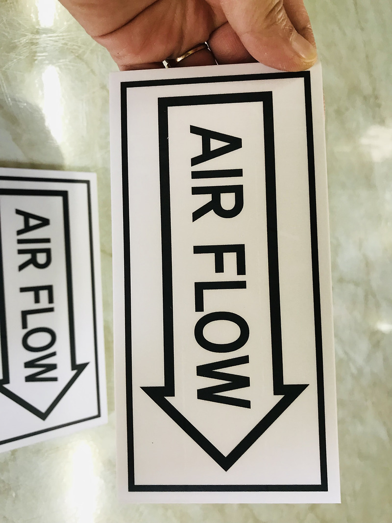 AIR FLOW 스티커 D231101