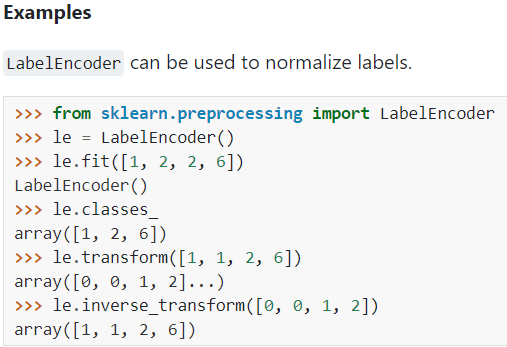 범주형 데이터 Label_Encoding (사이킷런)