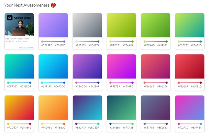 [해피CGI][cgimall] CSS GEARS - 색알못을 위한 그라디언트 컬러 추천 사이트