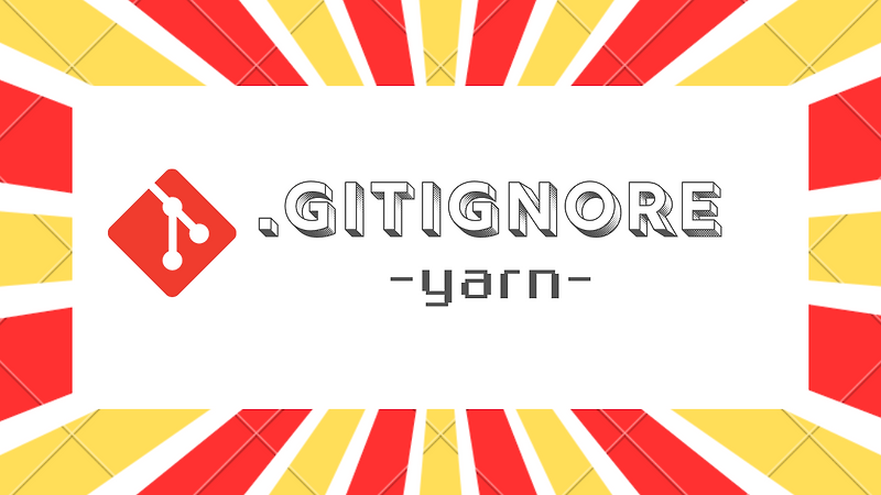yarn으로 패키지 설치할 때 .gitignore 작성법
