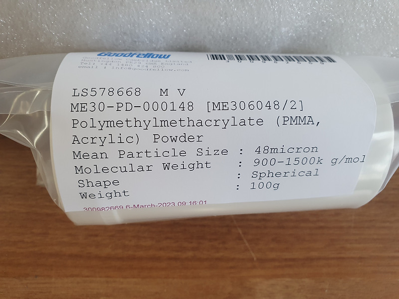 Polymethylmethacrylate (PMMA) Powder